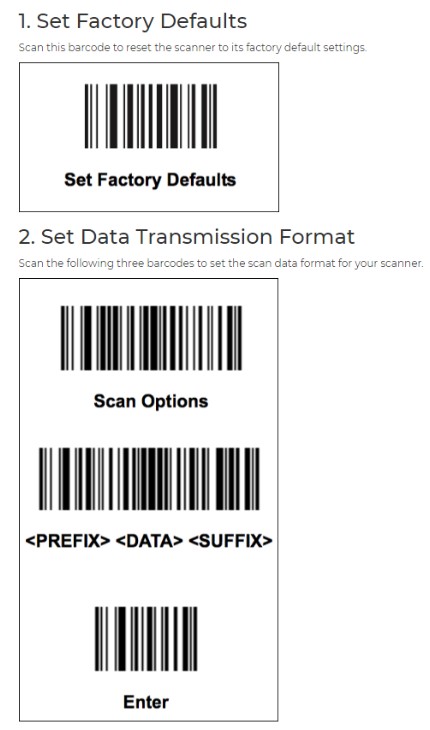 Symbol LS2208 Barcode Scanner: USB